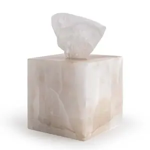 And Jacob Less Is More Tissue Box Marble Tehuacan Onyx