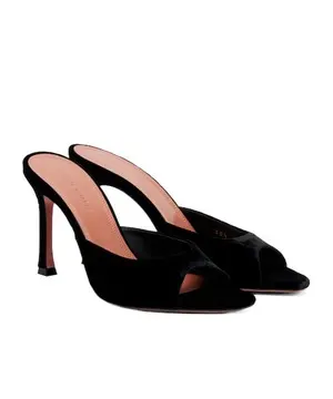 Amina Muaddi Velvet Mules