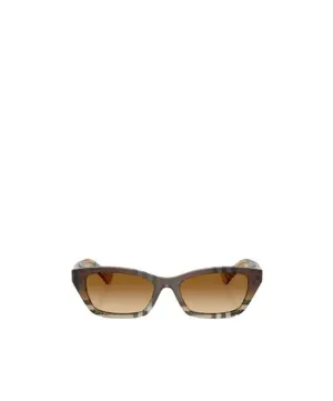 Burberry Check Rectangle-frame Sunglasses