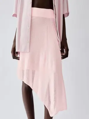 Jacquemus Asymmetric Voile Skirt