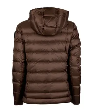 BLAUER. Short Padded Down Jacket With Hood