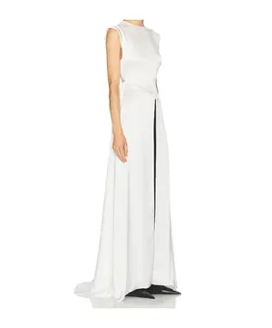 David Koma Roll-cuffs Satin Blouse