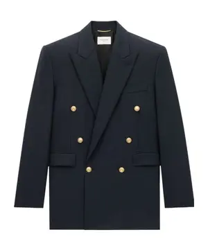 Saint Laurent Double-breasted Long-sleeved Jacket