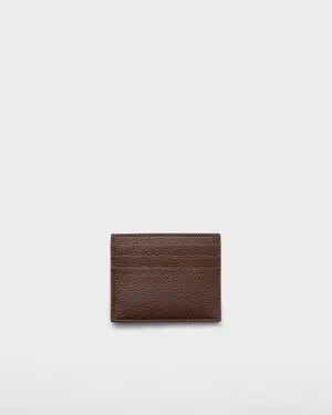 Prada Logo Plaque Open Top Cardholder