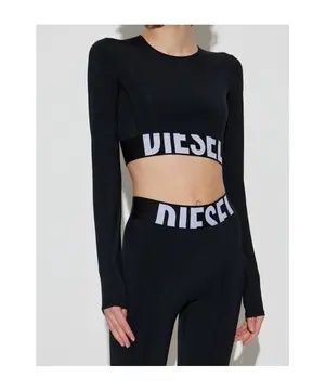 DIESEL® Melissa-d-pop Cropped Long Sleeve Top