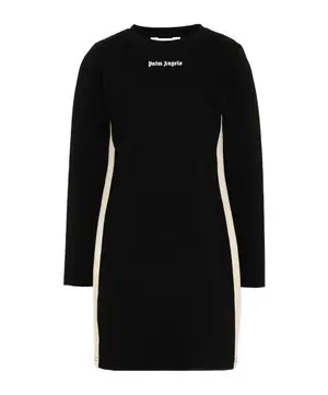 Palm Angels Logo-print Side-stripe Dress
