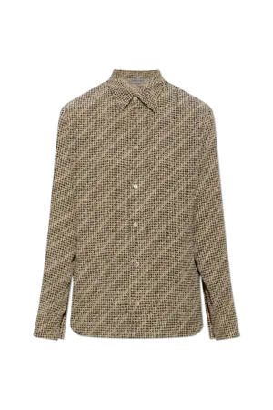 Balenciaga Silk Shirt With Monogram