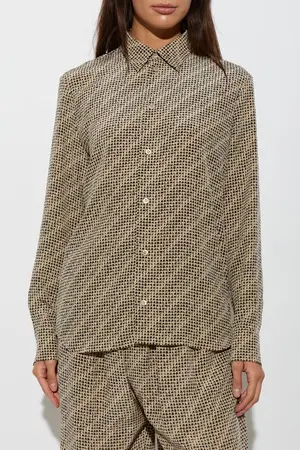 Balenciaga Silk Shirt With Monogram