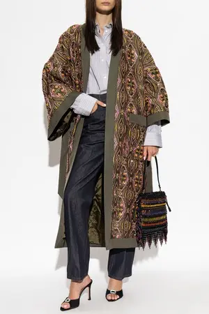 Etro Coat With Appliqués