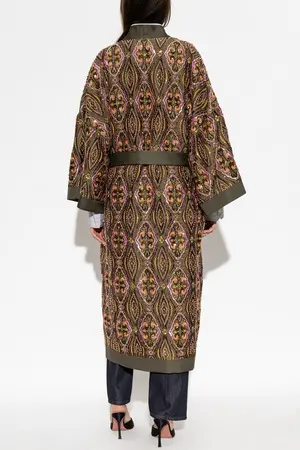 Etro Coat With Appliqués