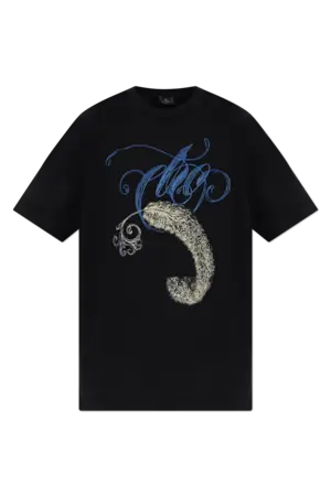 Etro Cotton T-shirt With Print - Black