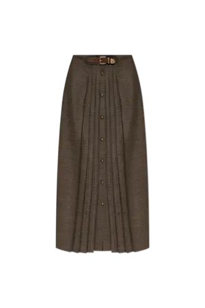 Etro Wool Skirt With An Integrated Belt