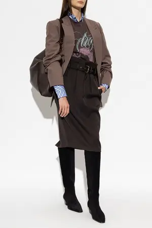 Etro Wool Skirt With Belt