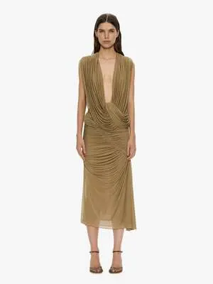 Christopher Esber Orion Midi Skirt - Khaki