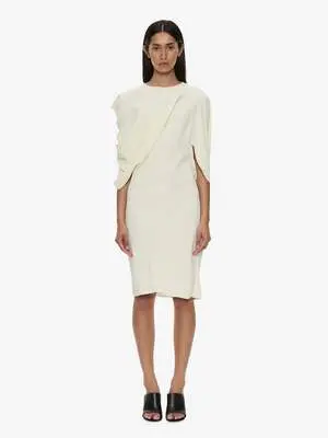 Christopher Esber Virelle Cocoon Dress - Cream