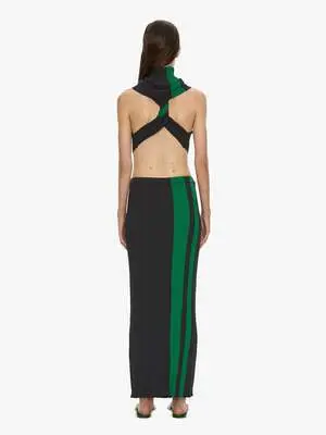 Christopher Esber Mach Stripe Turtleneck Crop