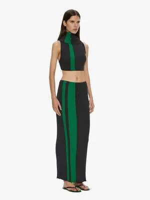 Christopher Esber Mach Stripe Turtleneck Crop