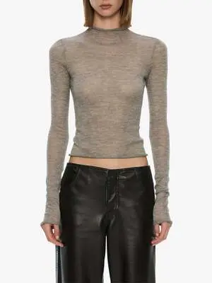 Christopher Esber Lenny Cashmere Long Sleeve Knit Top