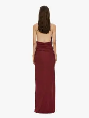 Christopher Esber Draped Cummerbund Jersey Dress