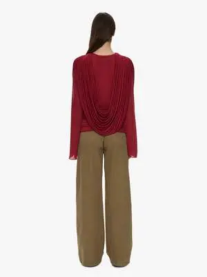Christopher Esber Ripple Drape Long Sleeve Top