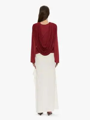 Christopher Esber Ripple Drape Long Sleeve Top