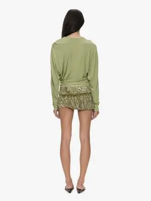 Christopher Esber Manto Long Sleeve Jersey Top