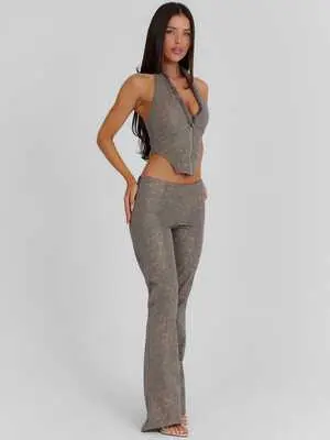 OUTCAST Anouk Corset Top Grey