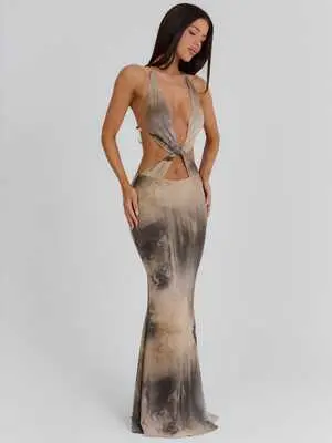 OUTCAST Taytum Maxi Dress Tempera