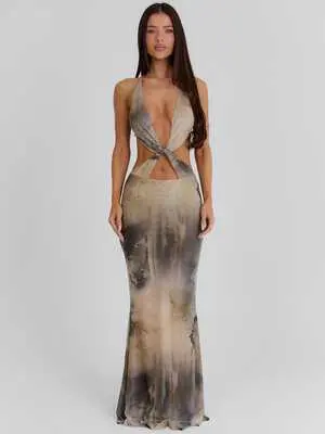 OUTCAST Taytum Maxi Dress Tempera