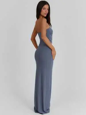 OUTCAST Kaisha Maxi Dress Steel Grey