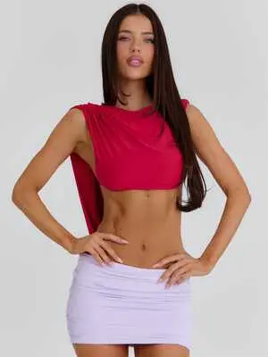 OUTCAST Kacey Mini Dress Red Lilac