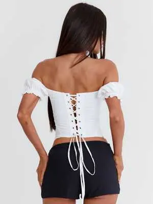OUTCAST Hannai Top - White