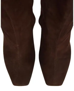 Balmain Wedge Ankle Boots In Suede
