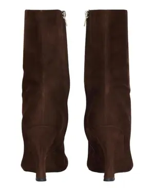 Balmain Wedge Ankle Boots In Suede