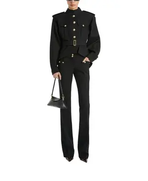 Balmain Wool Peplum Jacket