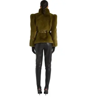 Balmain Lambskin Trousers With Stirrup