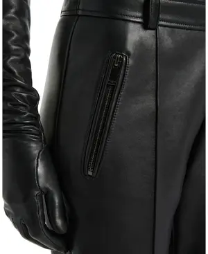 Balmain Lambskin Trousers With Stirrup