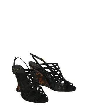 Balmain Wedge Cage Sandals - Multicolor