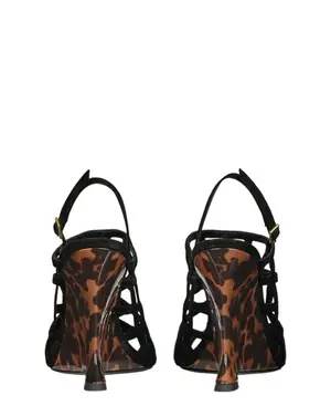 Balmain Wedge Cage Sandals