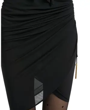 Balmain Draped Flowing Jersey Dress