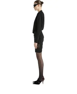 Balmain Draped Flowing Jersey Dress