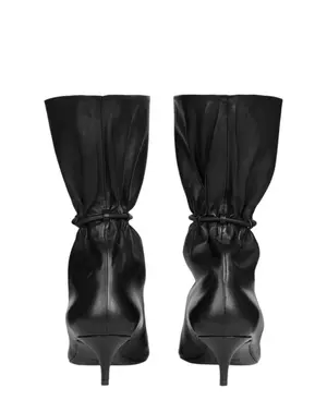 Balmain Sphynx Smooth Leather Ankle Boots