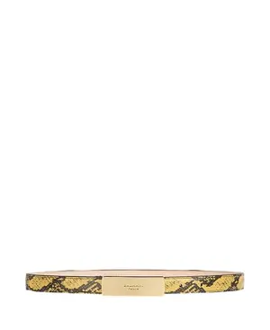 Balmain Belt In Python-effect Leather