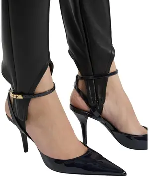 Balmain Patent Leather Strappy Courts