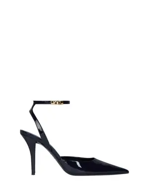 Balmain Patent Leather Strappy Courts