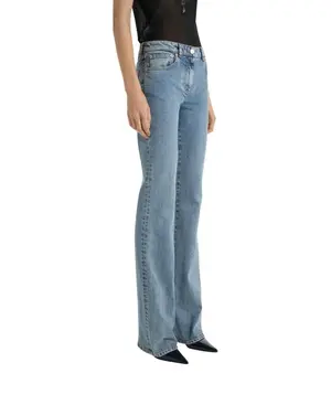 Balmain Straight-leg Faded Denim Jeans