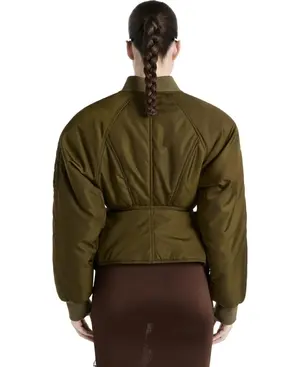 Balmain Nylon Peplum Jacket