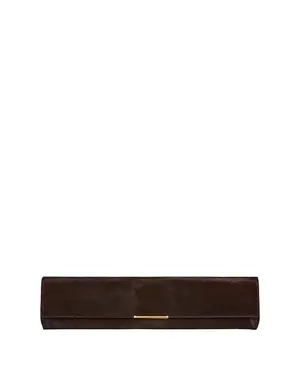 Balmain Long Clutch Bag In Pony-effect Leather