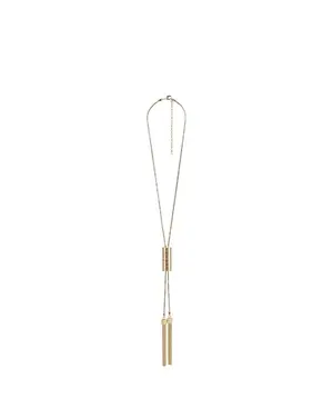 Balmain Long Brass Tassel Necklace - Gold