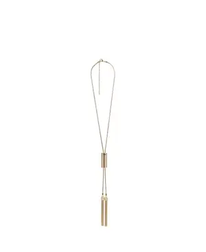 Balmain Long Brass Tassel Necklace